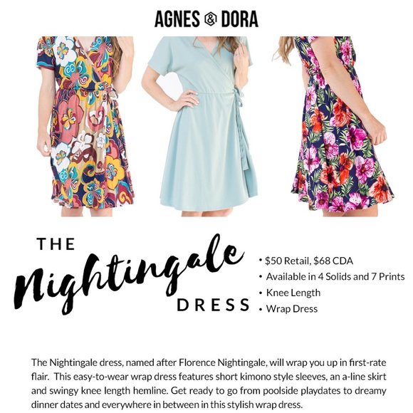 Agnes & Dora | Dresses | Navy Night Wrap Dress Nightingale Agnes Dora ...